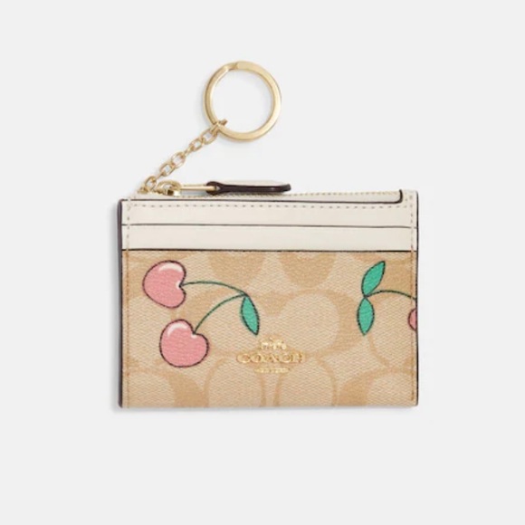 Coach | Accessories | Coach Mini Skinny Id Case In Signature Canvas ...